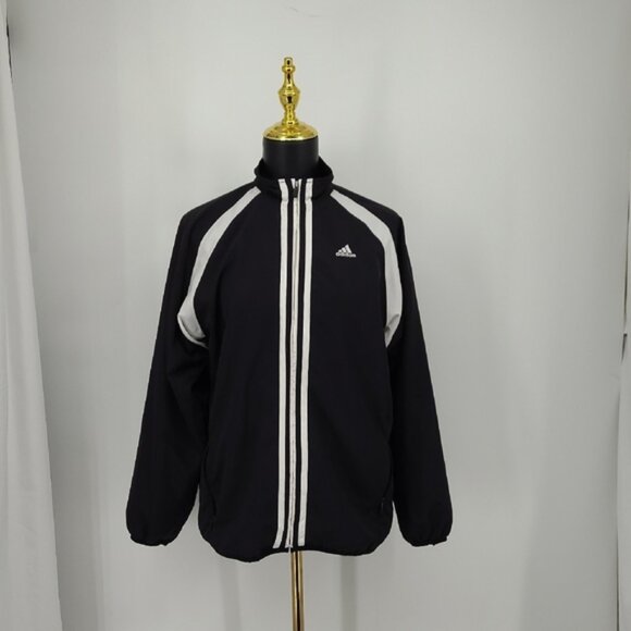 adidas | Jackets & Coats | Adidas Ats Black White Windbreaker Jacket ...